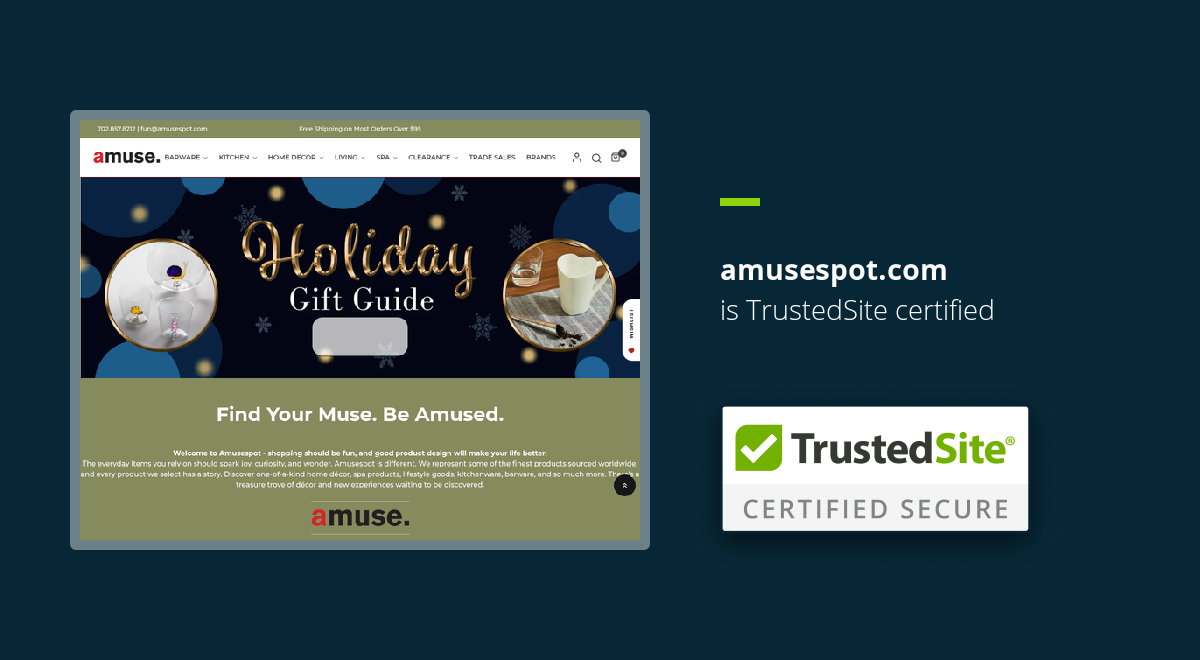 amusespot.com is TrustedSite Certified