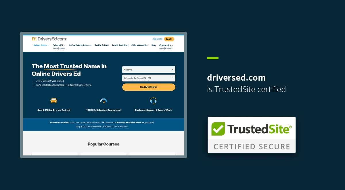 driversed.com is TrustedSite Certified