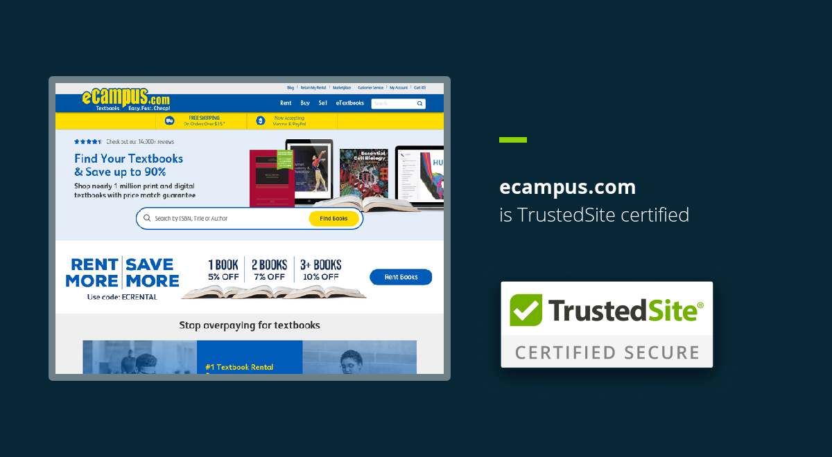 ecampus.com is TrustedSite Certified