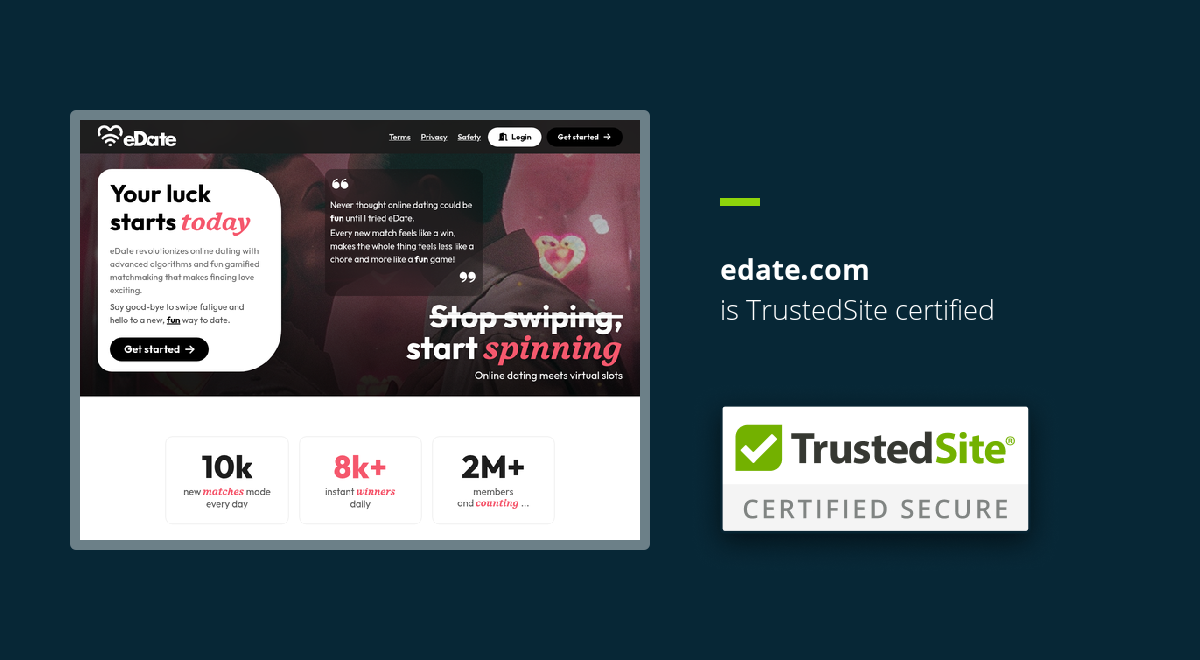 edate.com is TrustedSite Certified