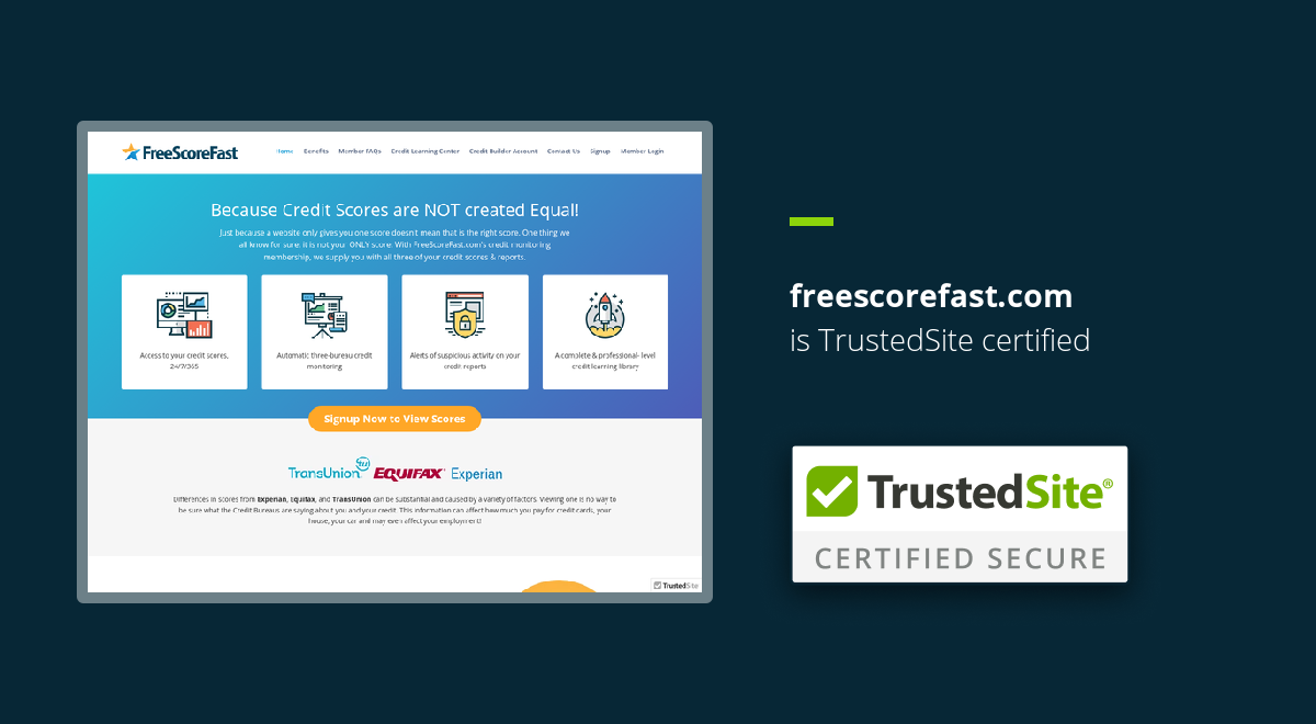 freescorefast.com is TrustedSite Certified