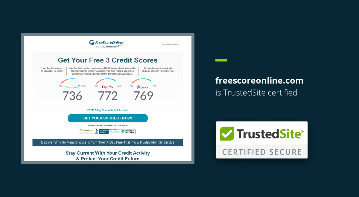 freescoreonline.com is TrustedSite Certified