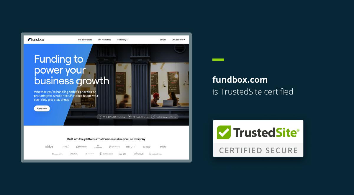 fundbox.com is TrustedSite Certified