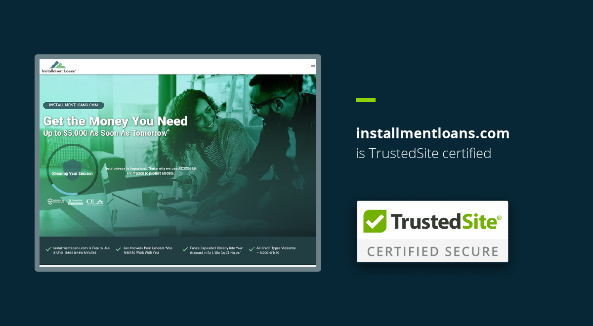 installmentloans.com is TrustedSite Certified