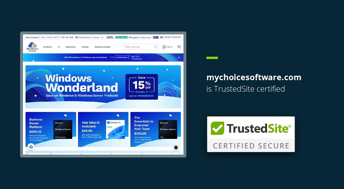 mychoicesoftware.com is TrustedSite Certified
