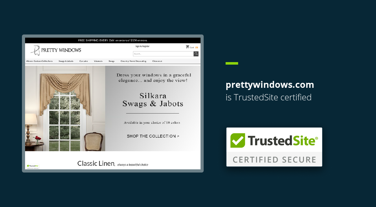 prettywindows.com is TrustedSite Certified