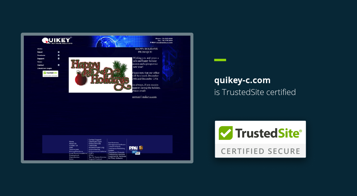 quikey-c.com is TrustedSite Certified