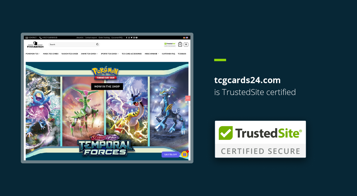 tcgcards24.com is TrustedSite Certified