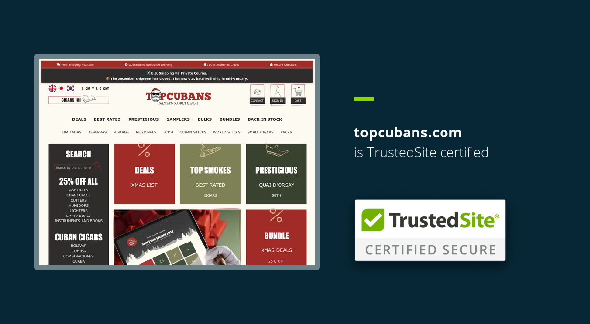 topcubans.com is TrustedSite Certified